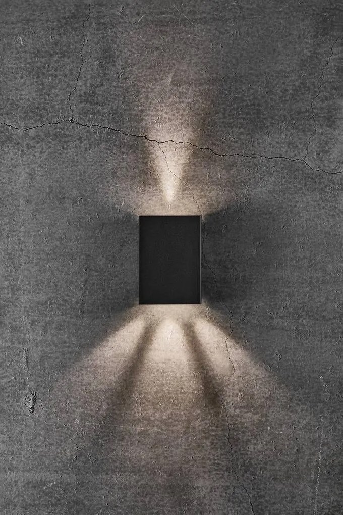 NOR 2019041003 Venkovní nástěnné svítidlo Fold 10 2x3,5W LED černá čirá - NORDLUX