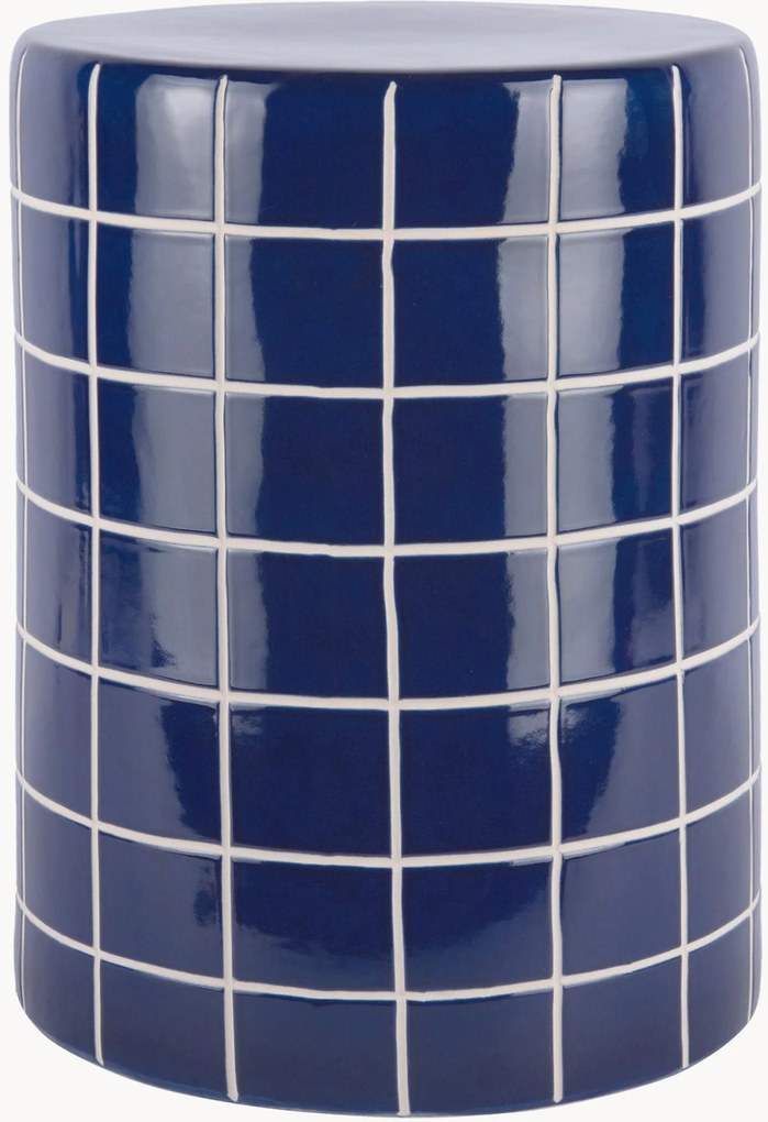 Kulatý odkládací stolek Retro Tiles
