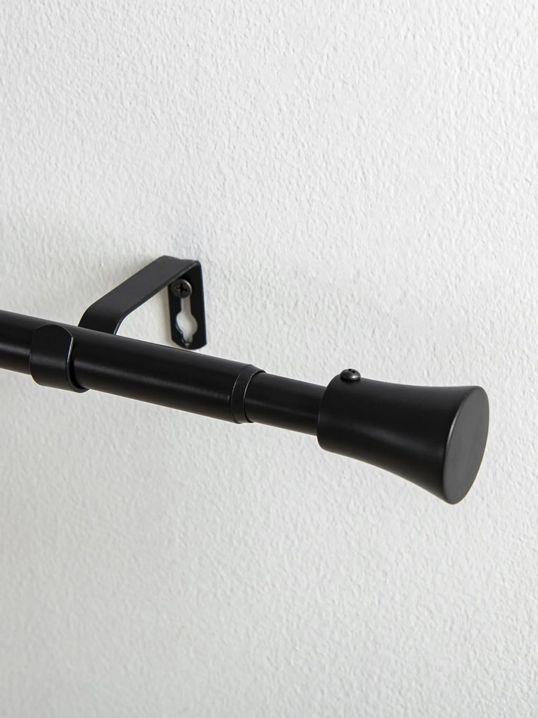 MK Lůžkoviny Garnýž jednořadá Federico - matná černá 120 - 210 cm