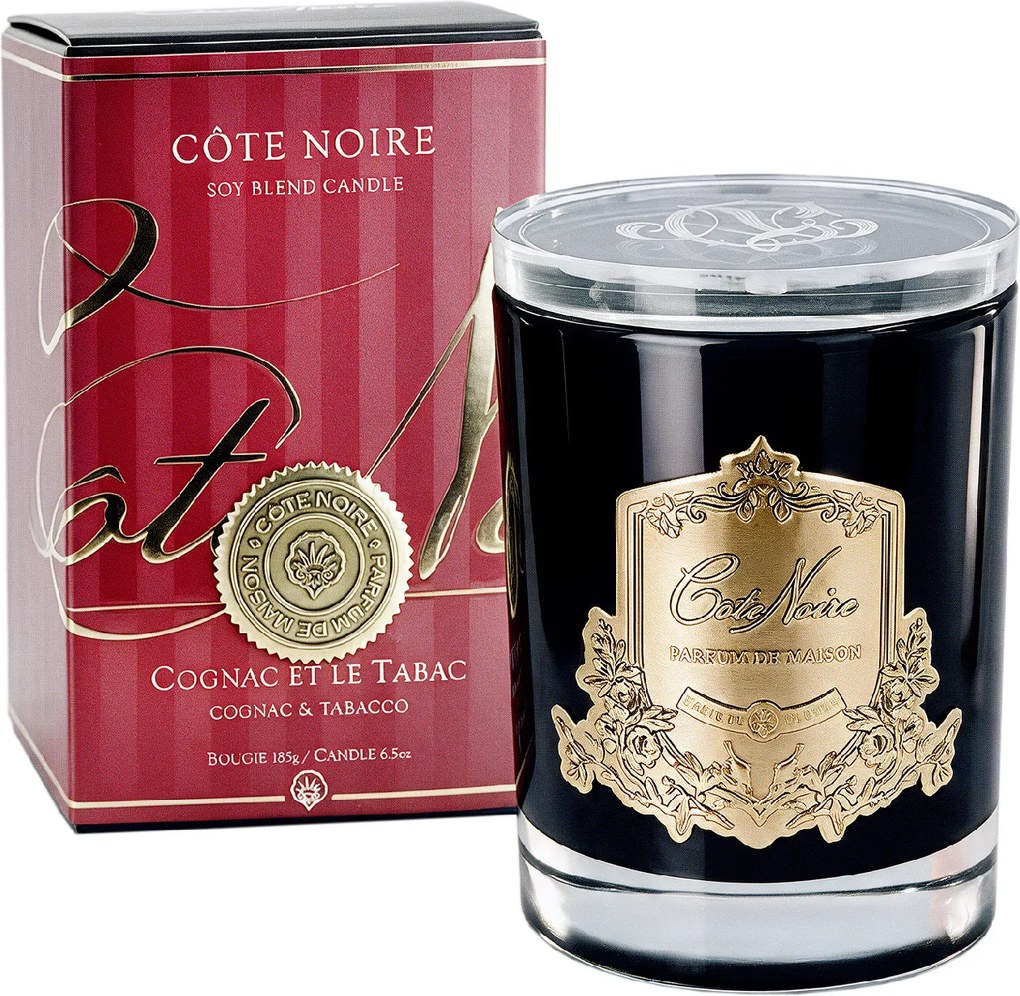 Côte Noire svíčka Cognac & Tobacco, 185 g