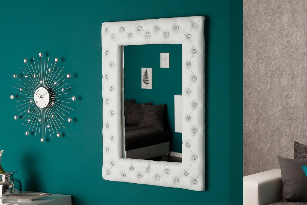 Bighome - Zrcadlo BOUTIQUE M WHITE 80x60 cm – bílá