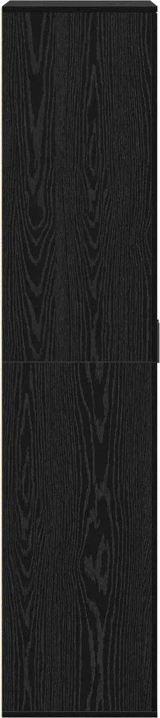Vysoký bufet 80 x 39 x 178 cm Kompozitní dřevo Černý dub 3365572