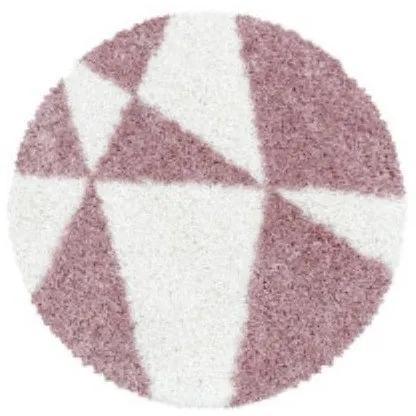 Kusový koberec Tango kruh 3101 rose - 120 x 120 cm