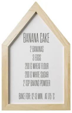 Přírodní dřevěný rámeček Banana cake Bloomingville