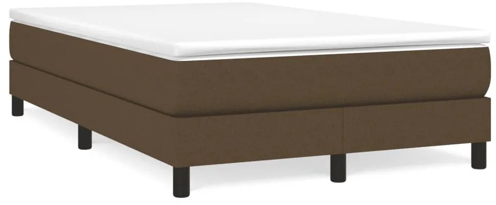 Box spring postel s matrací tmavě hnědá 120x190 cm textil 3269660