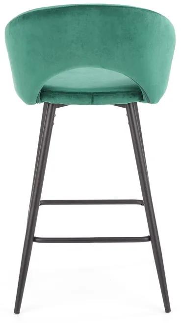 Halmar Barová židle H-96, tmavě zelená