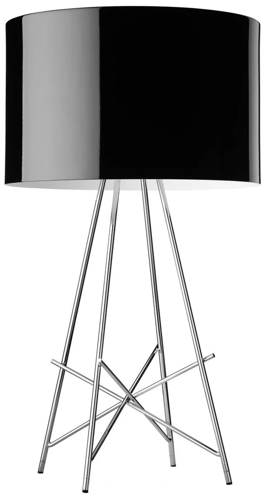 Flos F5911030 Ray T, stolní lampa s černým širmem a stmívačem, 1x105W E27, výška 67 cm