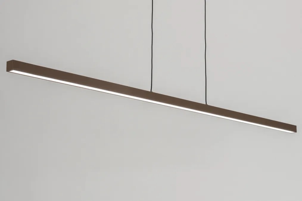 Závěsné LED svítidlo Corciano O Brown