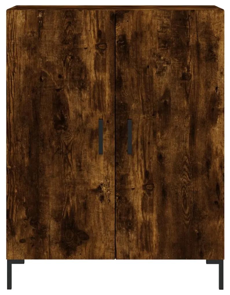 Skříň highboard kouřový dub 69,5 x 34 x 180 cm kompozitní dřevo,  3195736