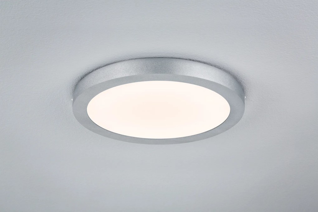 Paulmann 70655 Lunar, matně chromové stropní LED svítidlo, 15,5W LED 3000K, prům. 30cm