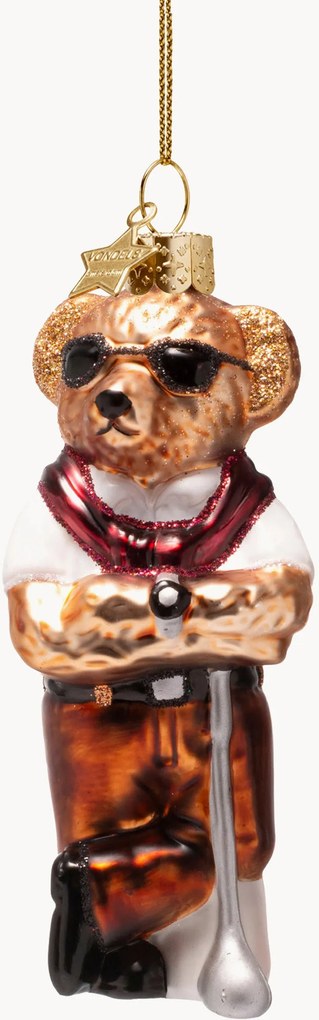 Vánoční ozdoba Bear in Golf Clothes