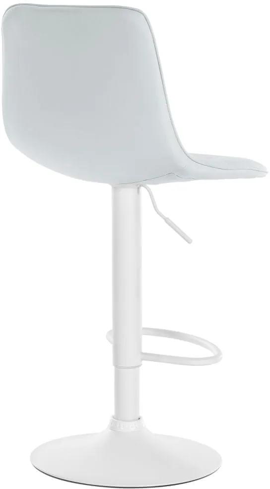 Bhm germany Barová židle Lex, syntetická kůže, bílá podnož / bílá