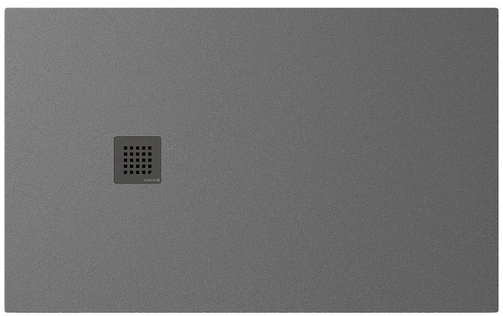 Polysan Polysan, TRENECA sprchová vanička z litého mramoru s možností úpravy rozměru 130x80cm, šedá matná, 84303.31