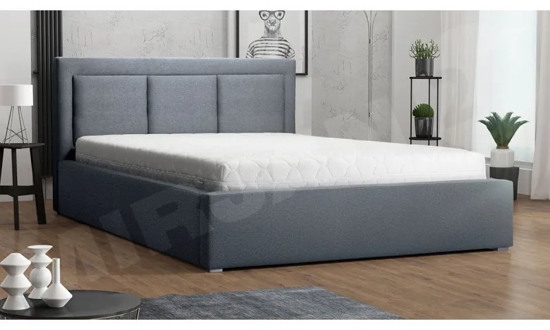 Čalouněná postel s úložným prostorem a roštem Koay, Rozměr postele: 120x200, Potah: Malmo 13 365