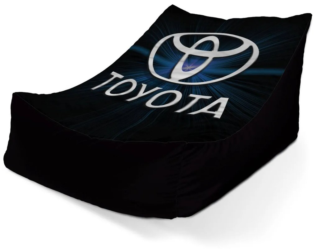 Sablio Sedací vak Lounge Toyota Blue Glow - 80 x 95 x 50 cm