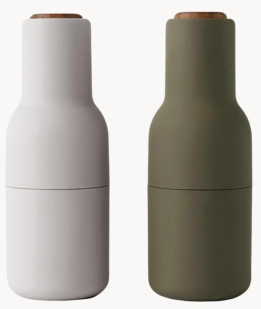 Sada mlýnků na'sůl a pepř s dřevěnými víčky Bottle Grinder, 2 díly