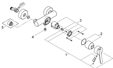 GROHE 32270000 - Sprchová baterie FEEL DN 15 lesklý chrom