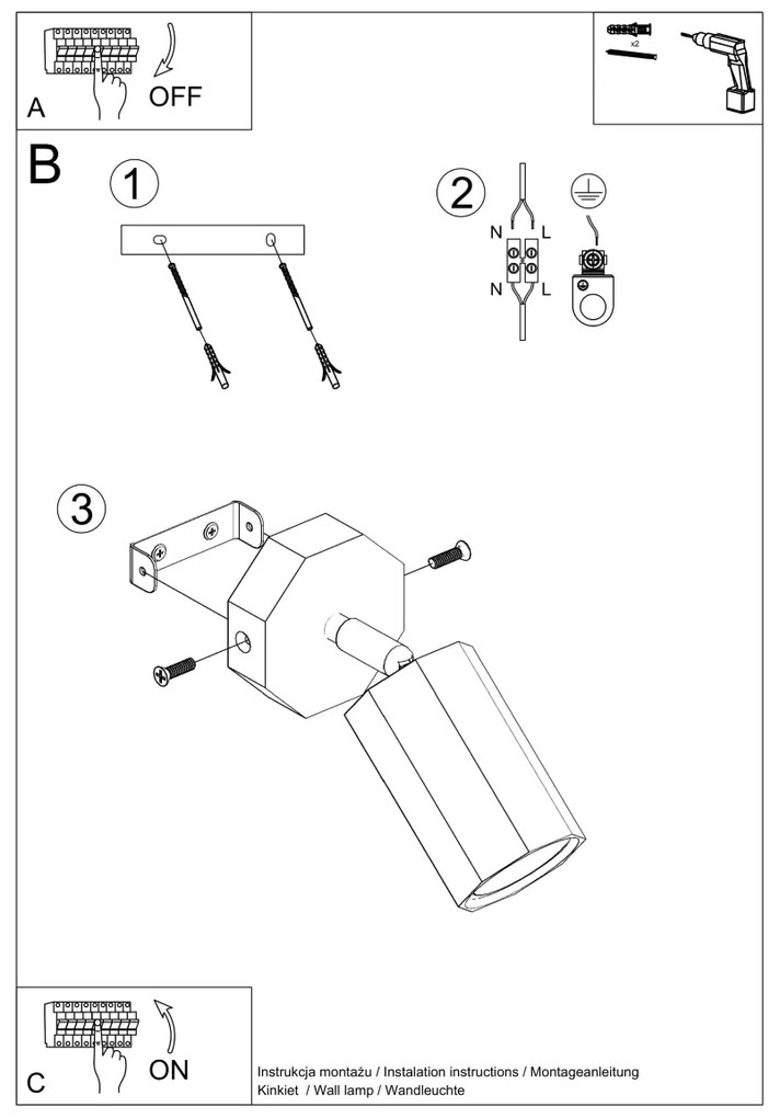 Bodové svítidlo Zeke, 1x dřevěné stínítko, (možnost polohování)