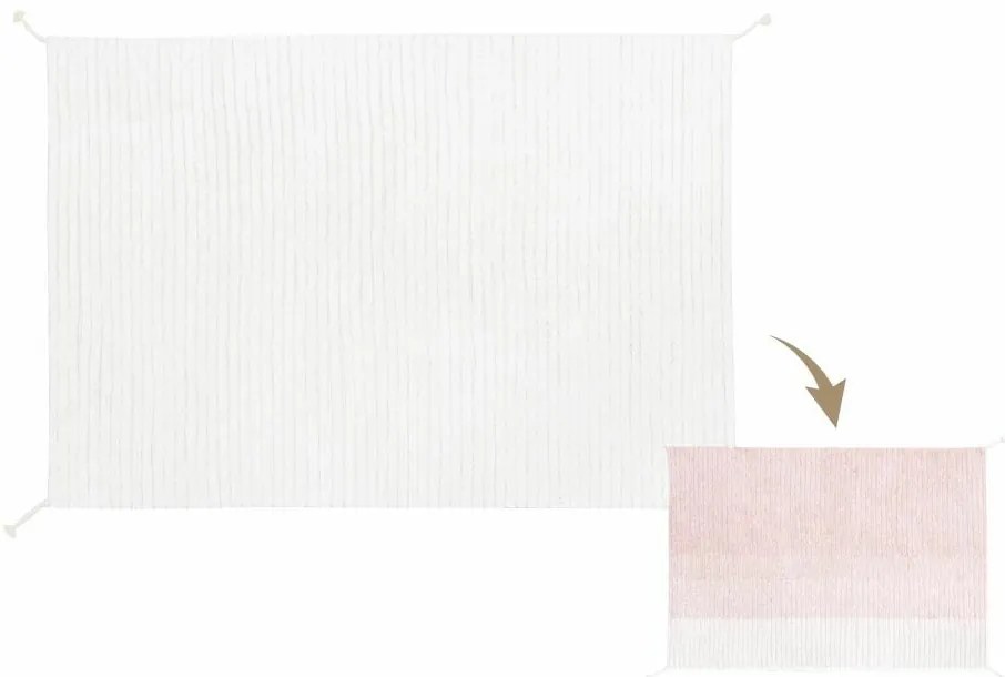 Lorena Canals koberec 120 x 160 růžový oboustranný - Reversible