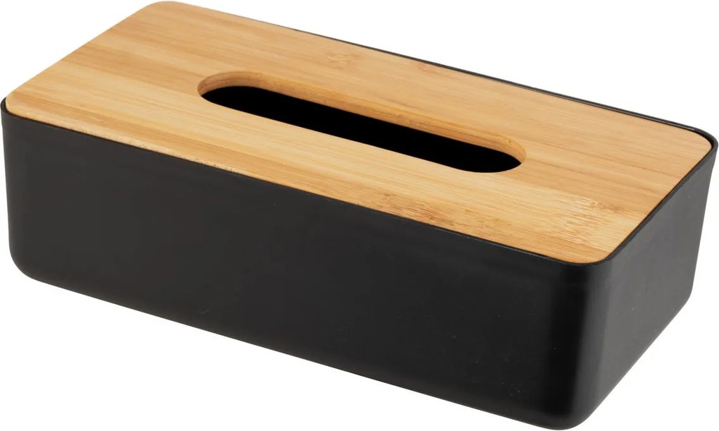 Box na papírové kapesniky ROTELLO, černý, WENKO