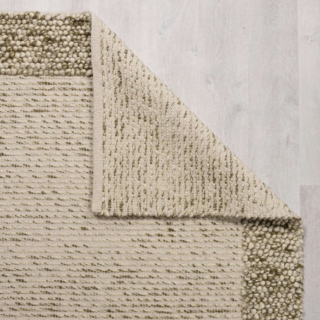 Flair Rugs, Kusový koberec Bobble Wool Green, 200x290, zelená, ložnice