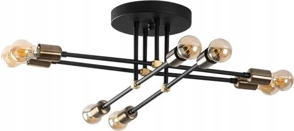 Stropní světlo, lustr 1322 Black 230V, E27 Opviq Chandelier Exhaust PA-58