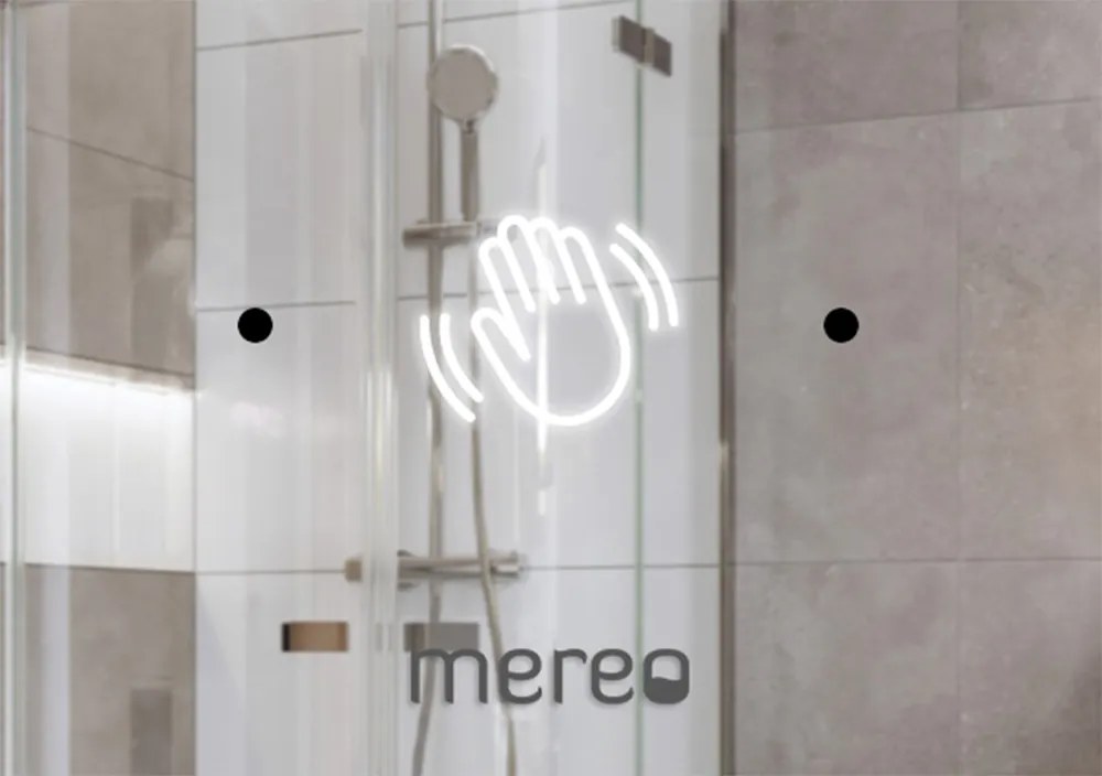 Mereo, Mereo Zrcadlo kulaté pr. 600 mm, LED osvětlení, pískované mezikruží, MER-CN167S