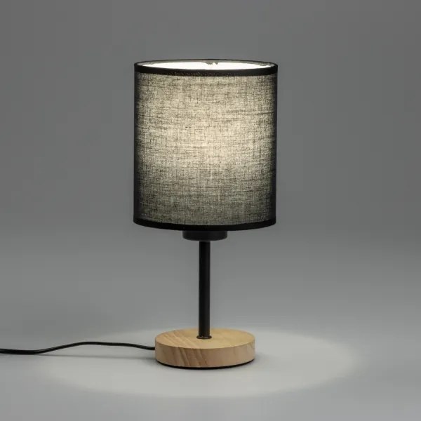 Brilagi - Stolní lampa NUBILA WOOD 1xE27/25W/230V dub/černá