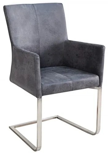 Samson konzolová jídelna židle vintage šedá