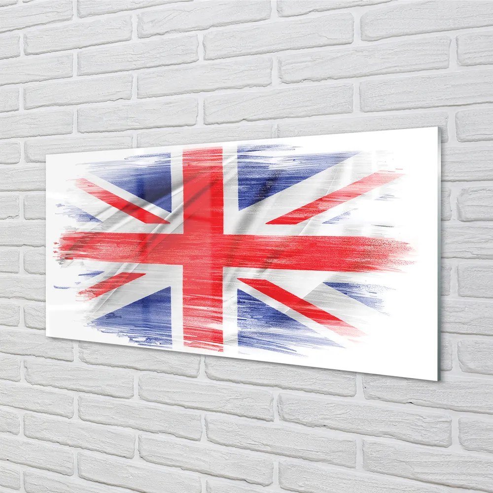 akrylový obraz Vlajka Velké Británie 100x50 cm