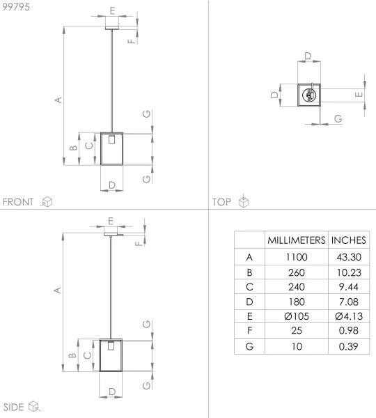Eglo 99795 - Lustr na lanku LIBERTAD 1xE27/40W/230V