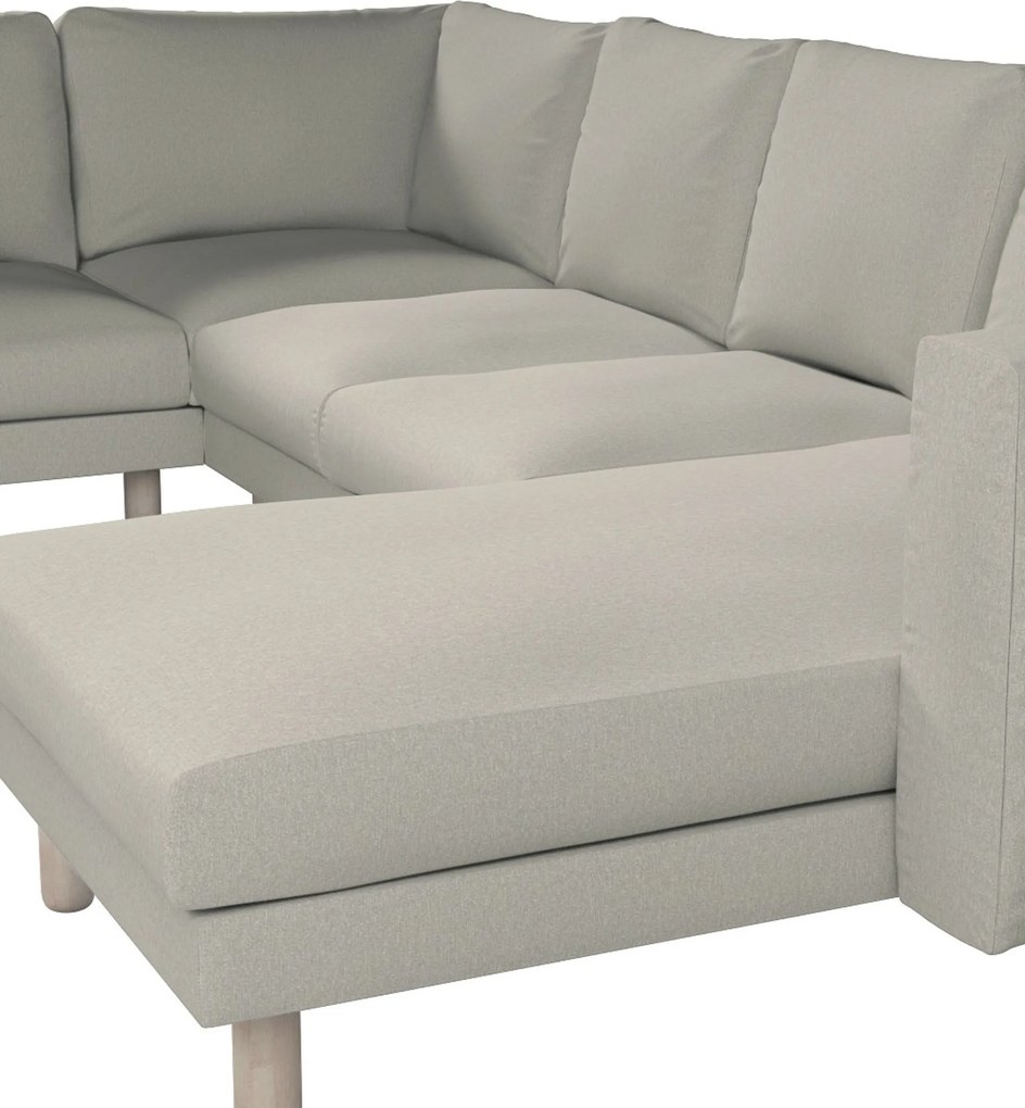 Potah na pohovku IKEA Norsborg rohová, 5-místná se šezlongem barva béžová látka pletený vzor
