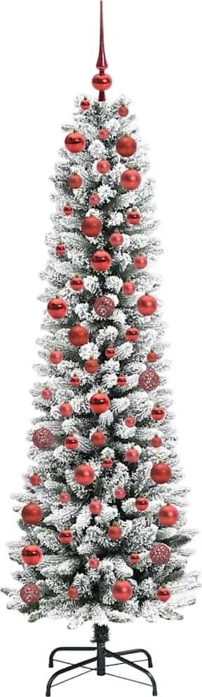 Umělý vánoční stromeček Bílá 180 cm PVC, kov a plast 3396105