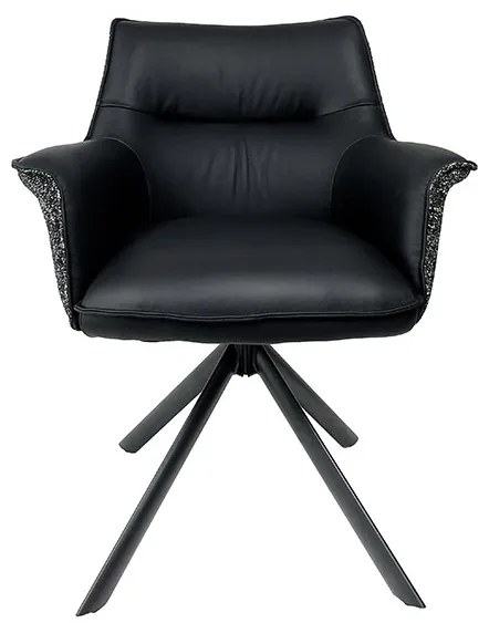 Designová otočná židle Kahikilani černá