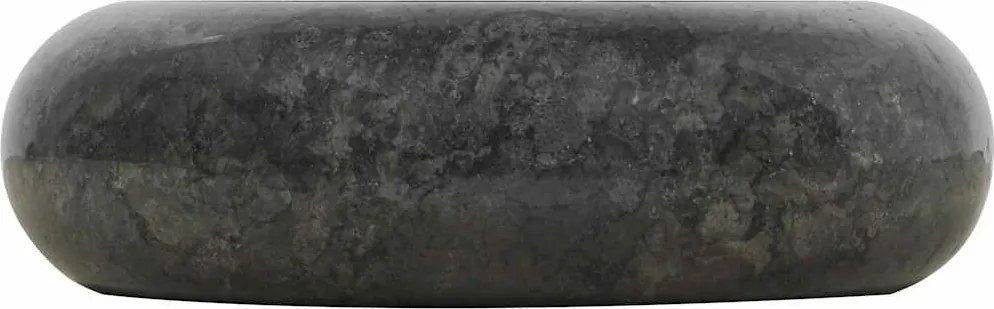 Umyvadlo 40 x 12 cm mramor černé 142766