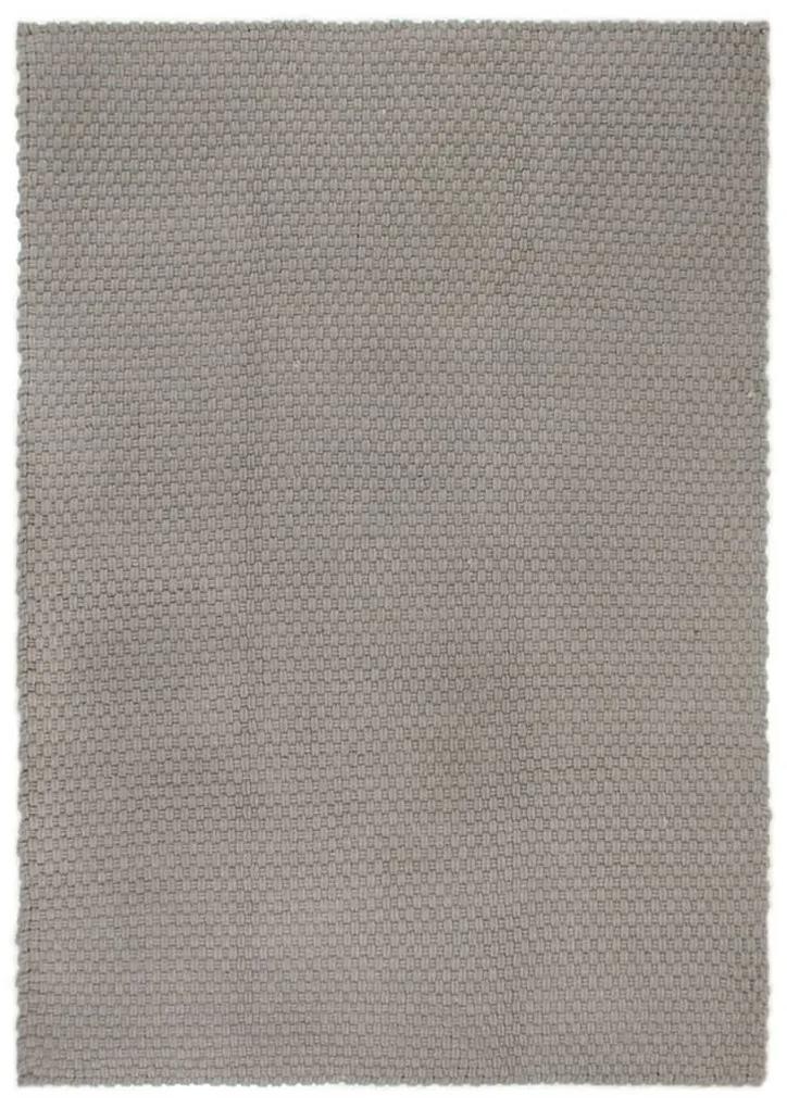 vidaXL Koberec obdélníkový šedý 80 x 160 cm bavlna