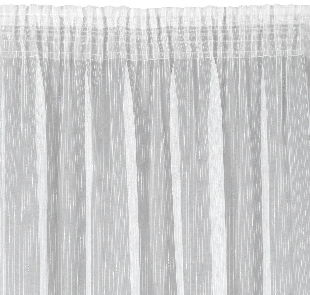 ZÁCLONA NA PÁSCE PILAR 140X270 CM BÍLÁ