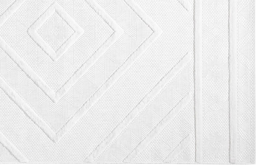 CONCEPTUM HYPNOSE Koberec SILVA bílý 80x150cm čtverce 961ELT1941