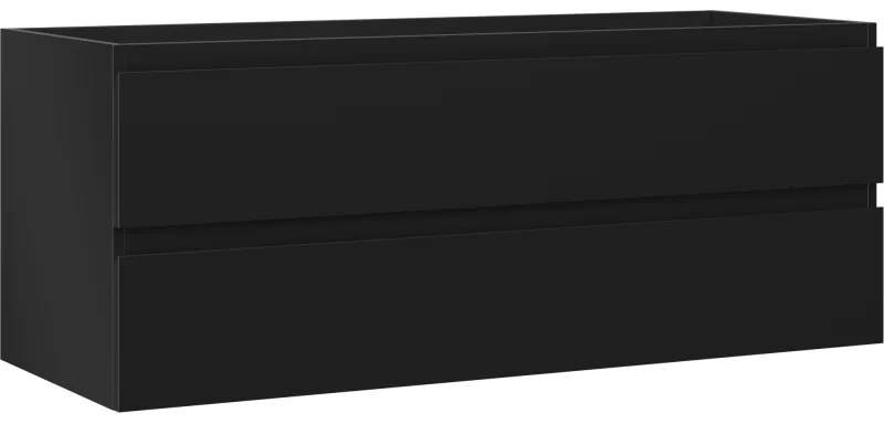 Mexen Orio koupelnová skříňka pod umyvadlo 120 cm, 2 zásuvky, černá mat - 91A10-12047-2-BFF71