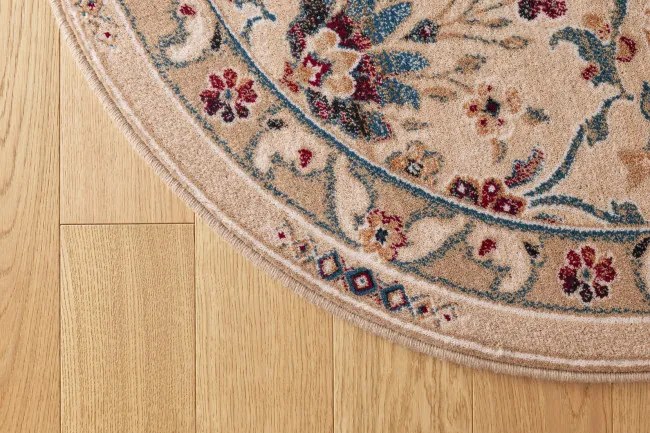 Koberec Agnella Isfahan Amara světle béžový kruh