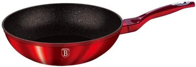 Berlingerhaus berlingerhaus wok s mramorovým povrchem 28 cm burgundy metallic line bh-1267