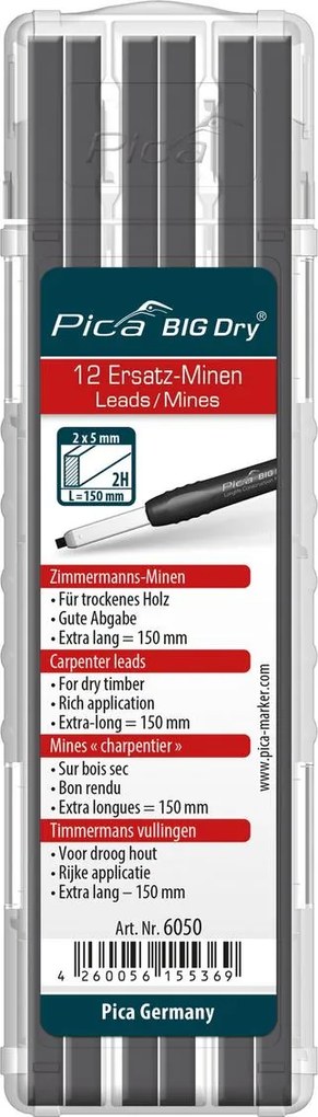 Pica Marker Pica | Tuhy na suché dřevo pro tesařskou tužku