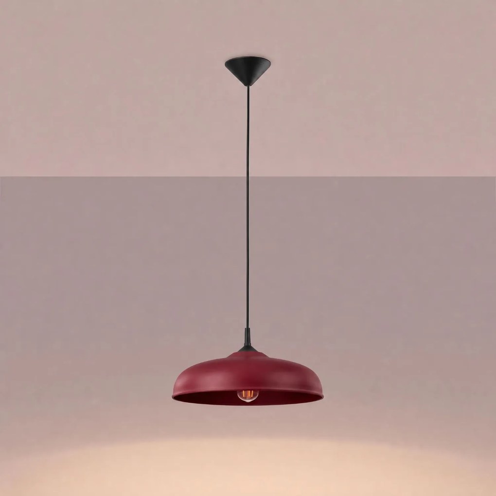 Sollux Lighting Závěsné svítidlo GINA bordó
