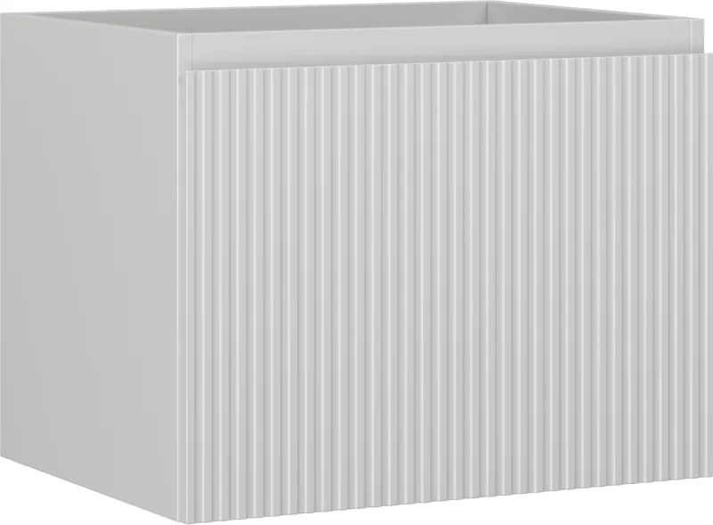 Mexen Rivel, koupelnová skříňka 60 cm, 1 zásuvka, drážkovaná, šedá matná, 91A20-06047-1-BF62