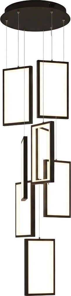 Toolight Toolight, LED závěsné svítidlo 18W, 3000K, 1500lm, LHJ089-7CP, černá, OSW-50064