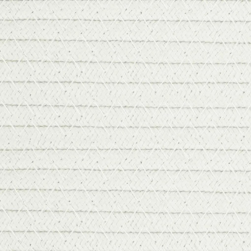 vidaXL Úložné koše 2 ks a bílé Ø 28 x 28 cm bavlna [358457] Barva: Hnědá