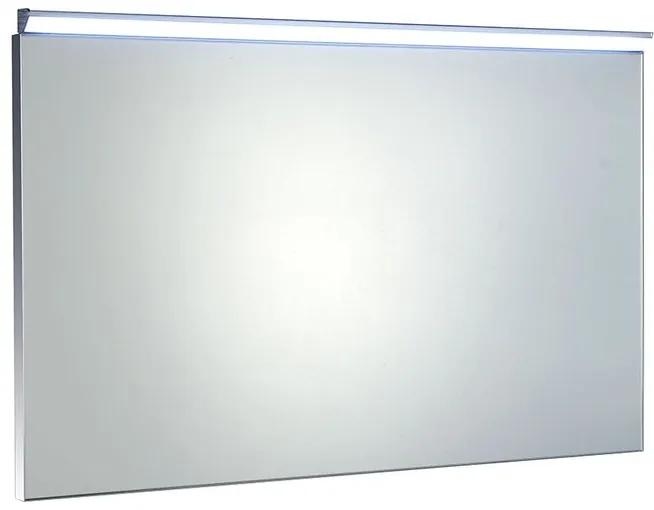 SAPHO - BORA zrcadlo v rámu 1000x600mm s LED osvětlením a vypínačem, chrom AL716