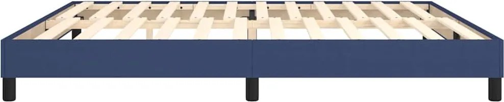 Rám postele s boxspringem modrý 200 x 200 cm textil 3120546
