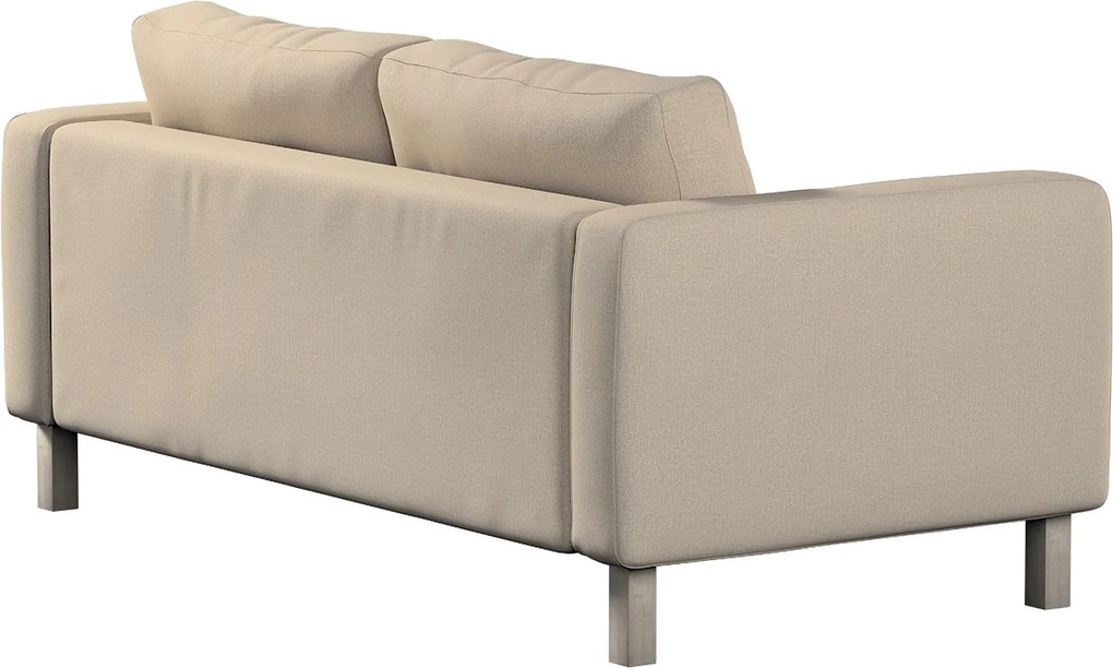 Potah na pohovku IKEA Karlstad 2-místná, nerozkládací, krátký barva béžová látka pletený vzor