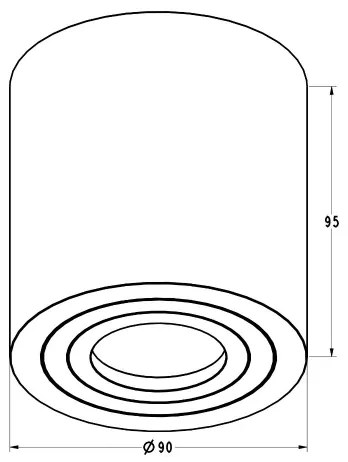 Zuma Line ACGU10-158-N - Bodové svítidlo RONDIP SL 1xGU10/50W/230V IP44 bílá